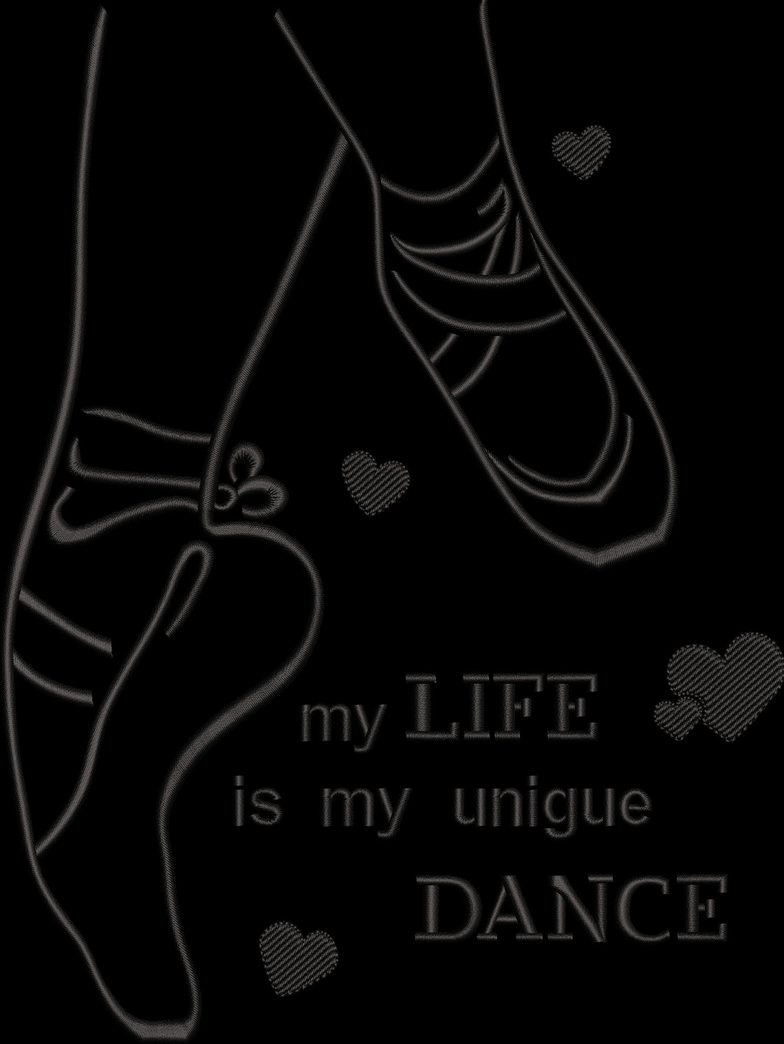 Pointe Shoes Ballet Machine Embroidery Design - Etsy