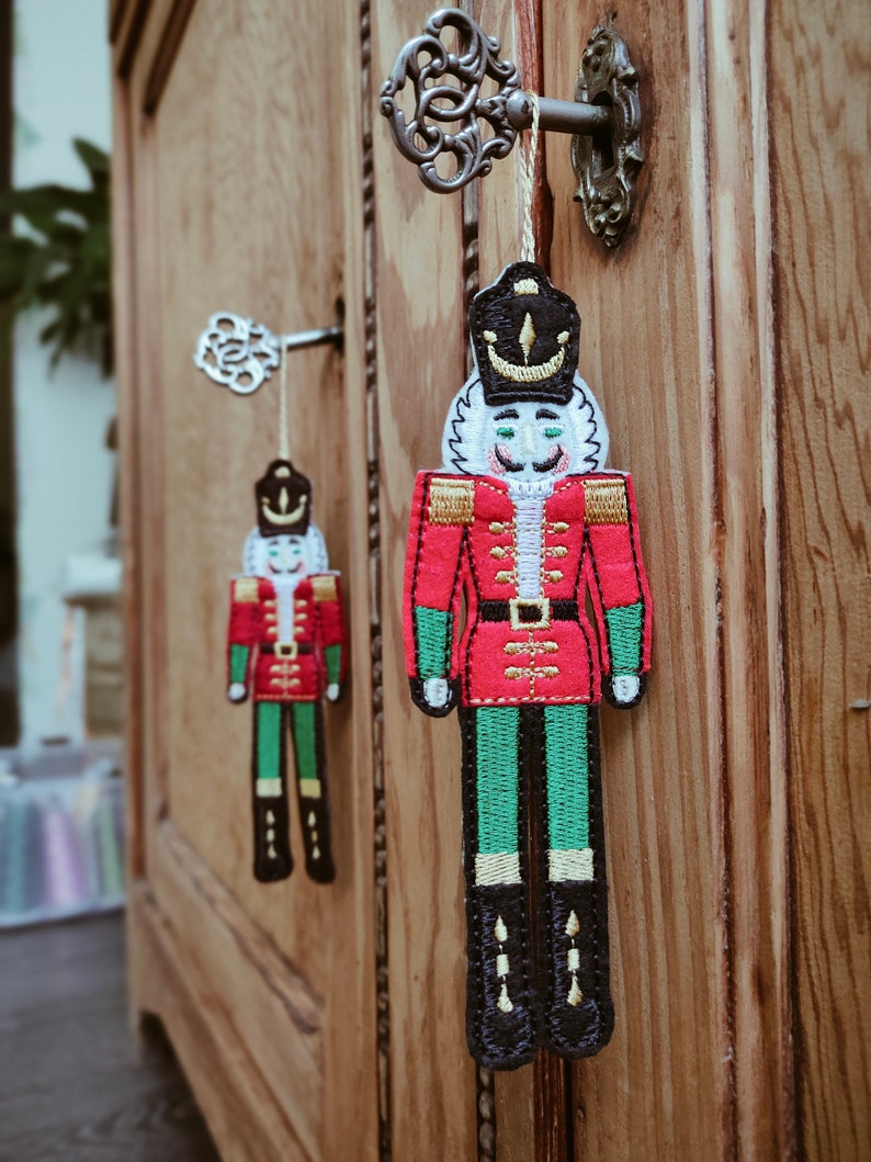 Nutcracker Applique Machine Embroidery Design Christmas Decor, Tree Decoration Digital Product ...
