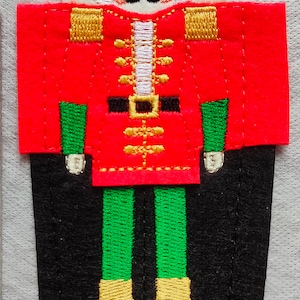 Nutcracker Applique Machine Embroidery Design Christmas Ornament - Etsy