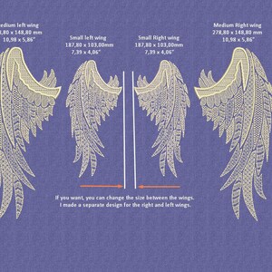 Angel Wings, Machine Embroidery Design 3 Sizes Instant Download ZIP - Etsy