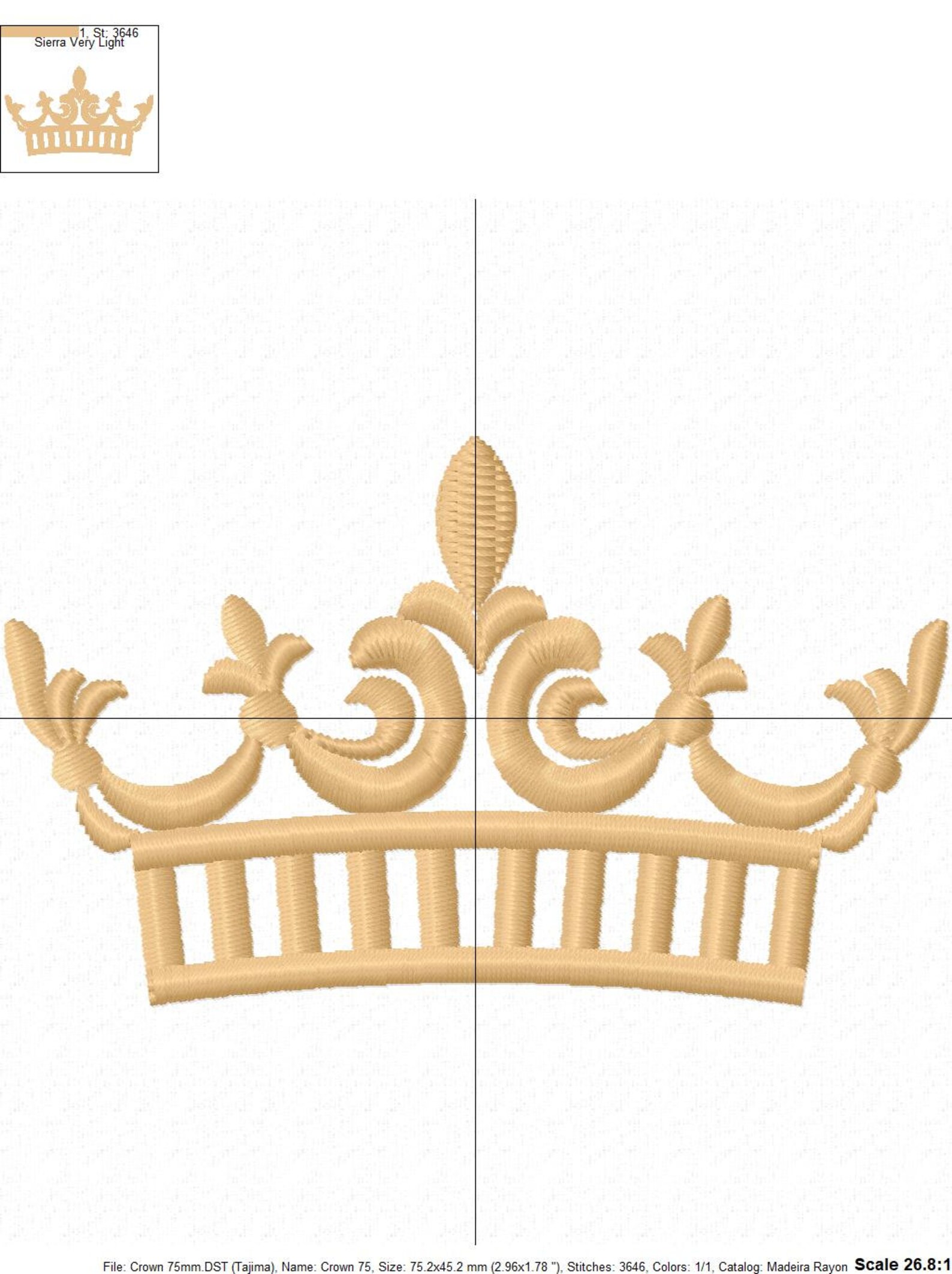 Crown Royal, Machine Embroidery Design, 9 Sizes - Etsy