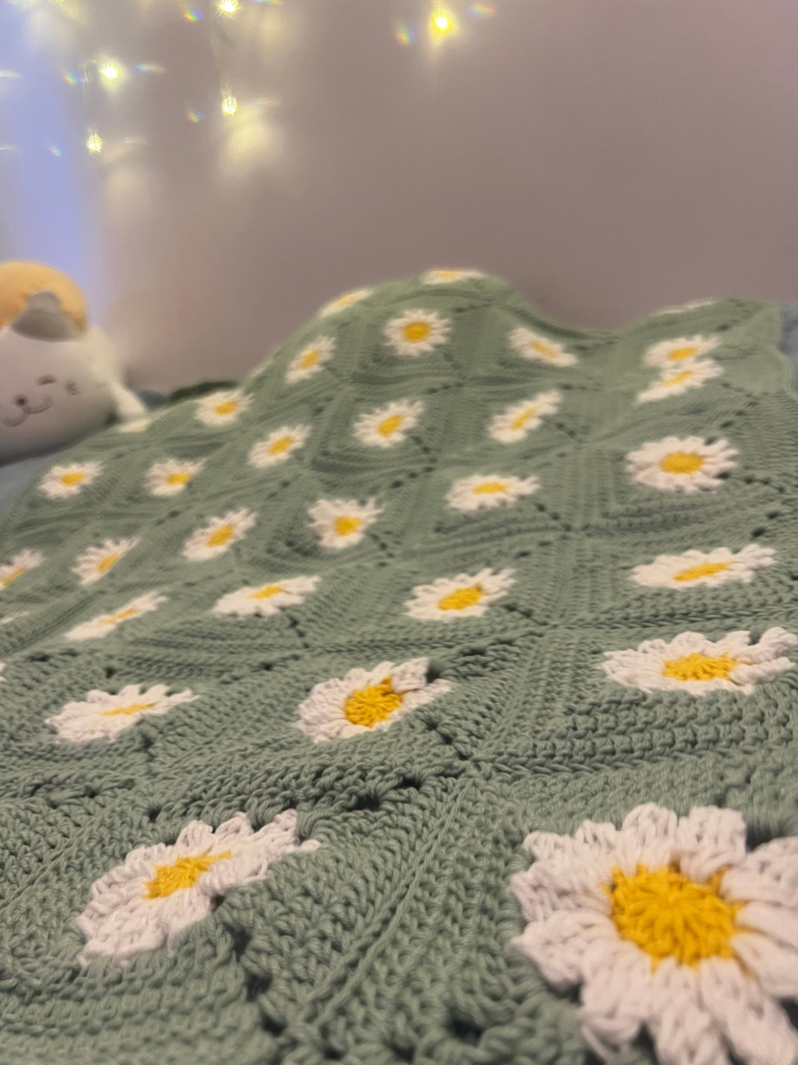 Baby Shower Gift, Mint Crochet Stroller, Daisy Granny Toddler, Unique ...