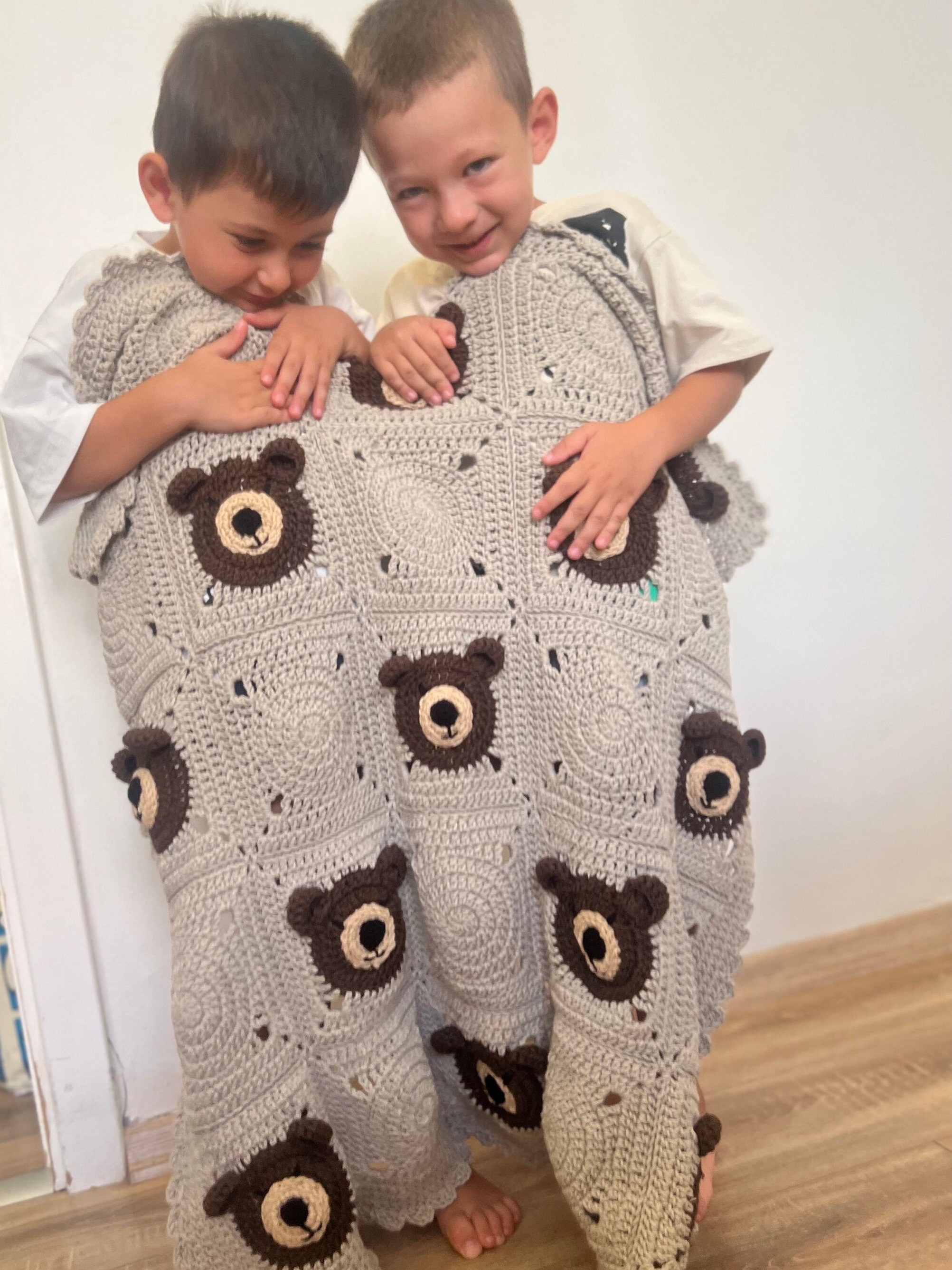 Heirloom Baby Blanket, Teddy Bear Baby Wrap Blanket, Crochet Animal ...