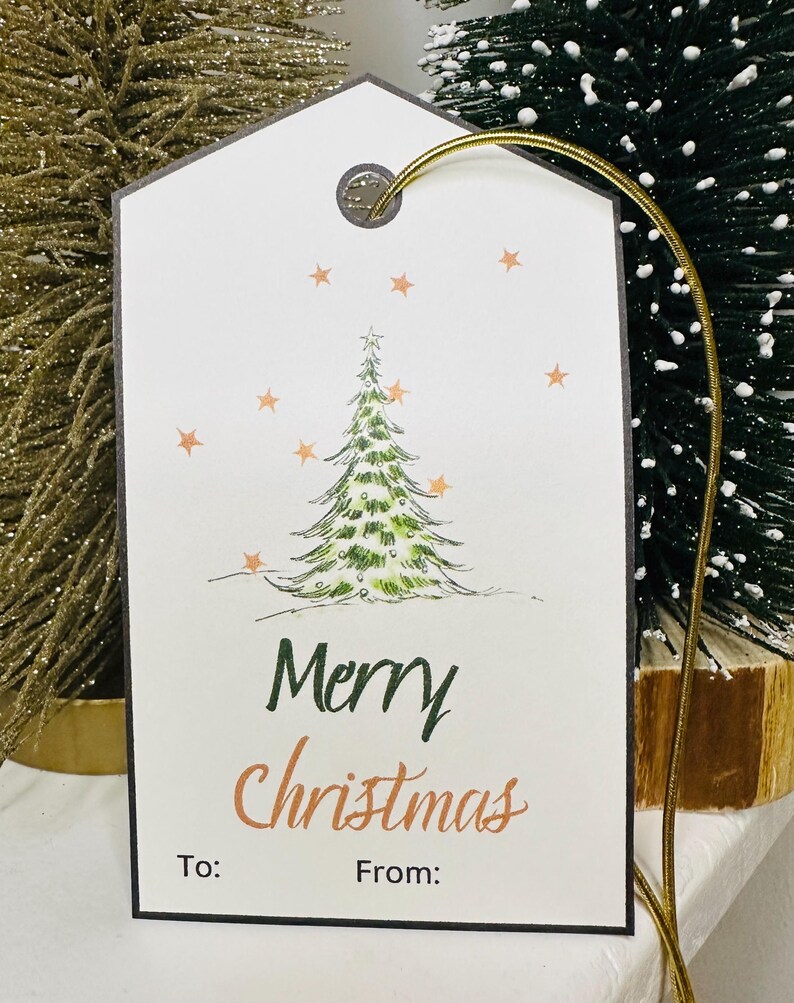 Printable Christmas Gift Tag [digital;personalize] - Etsy