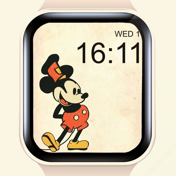 Mickey Mouse Apple Watch Wallpaper - Etsy