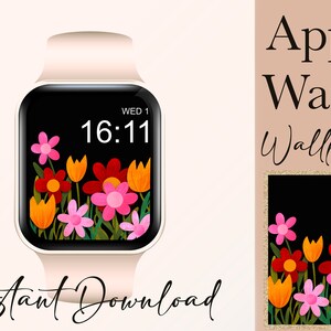 Apple Watch Face Floral Smart Watch Wallpaper,i Watch Screen,watch Face ...