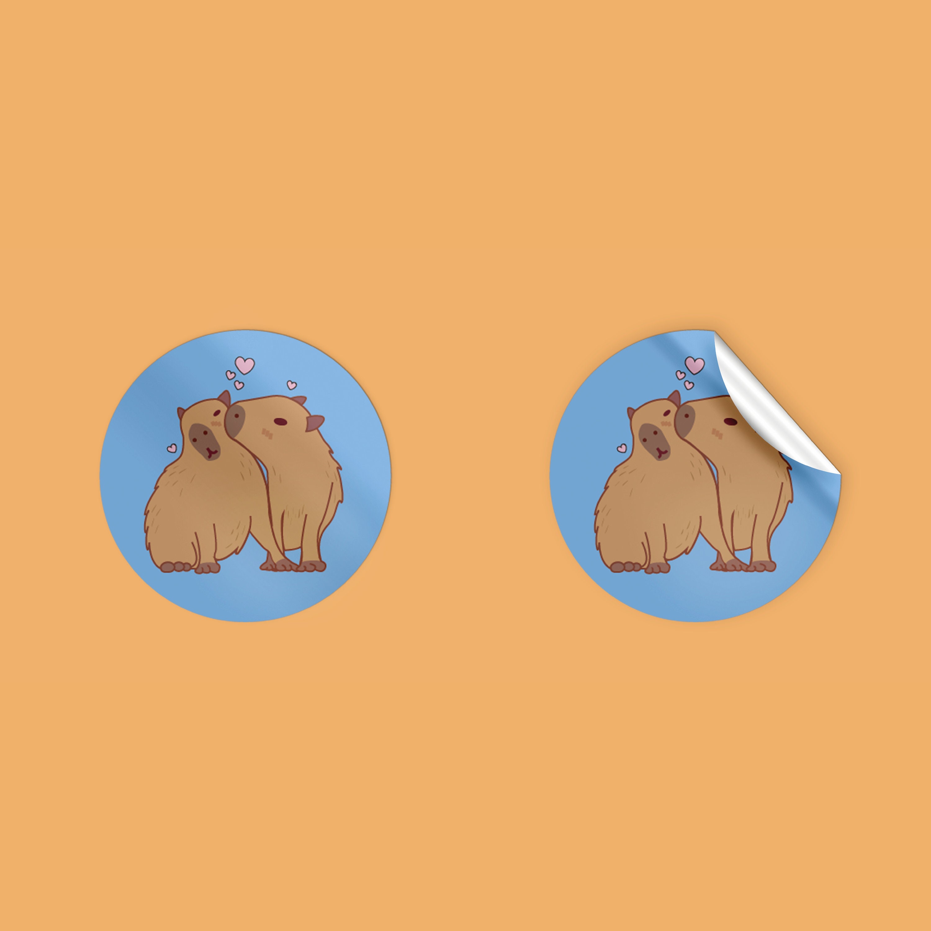 Capibara's Verliefd | Capibara Sticker, Capibara Sticker Merch, Planner ...
