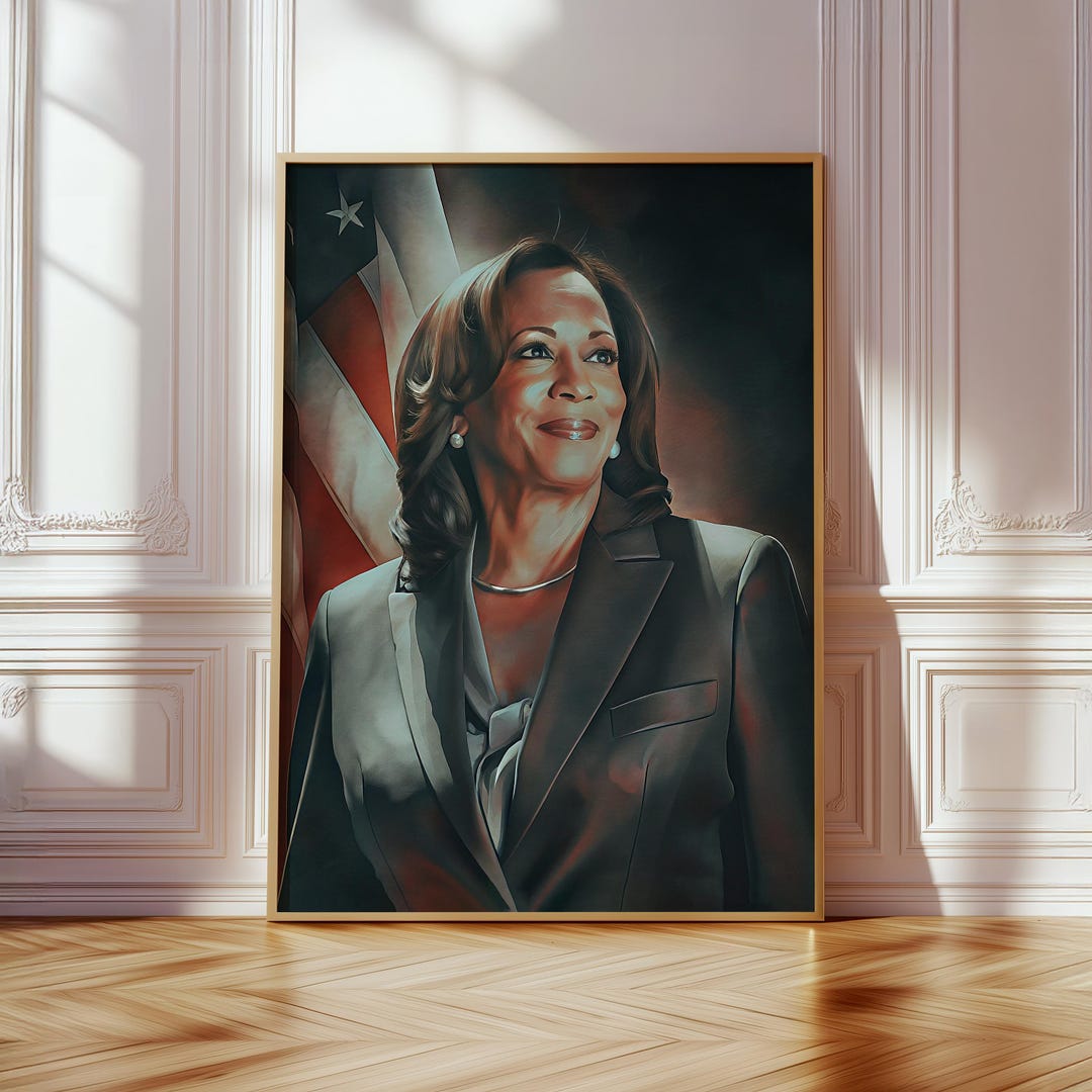 Kamala Harris Portrait Printable Art Watercolour Art Print ...