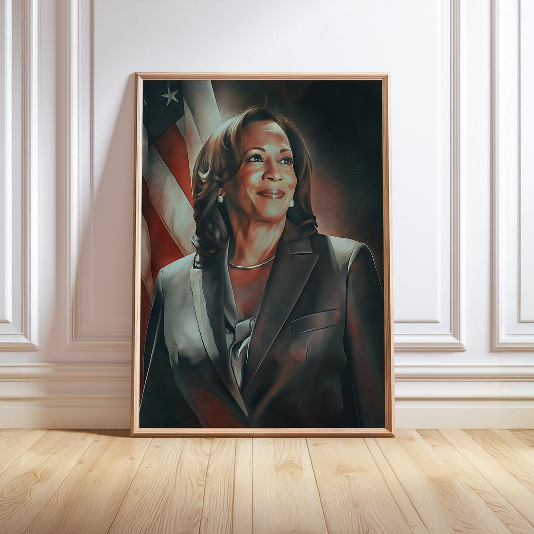 Kamala Harris Portrait Printable Art Watercolour Art Print ...