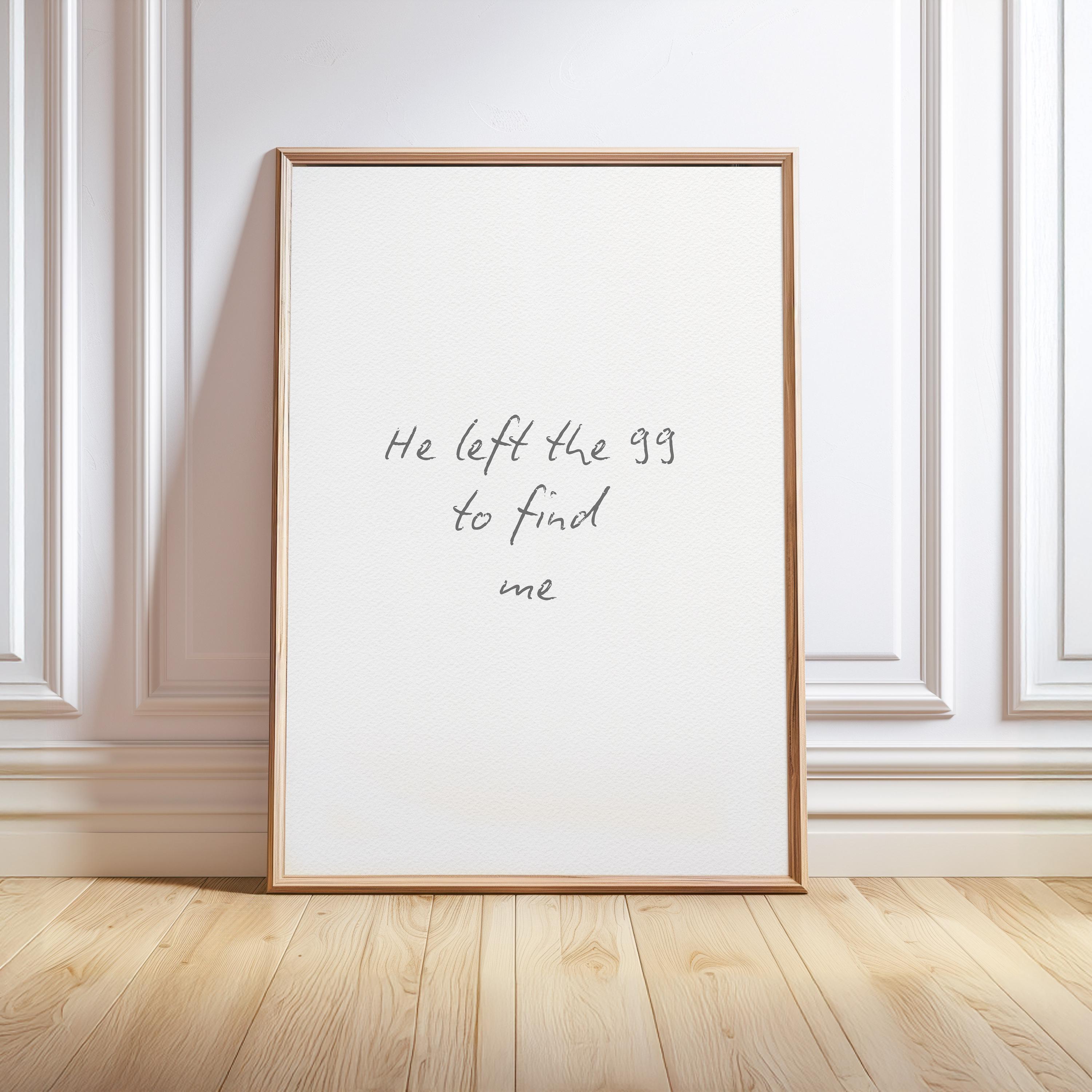 He Left the 99 to Find Me Printable Christian Wall Art | Parable of the ...