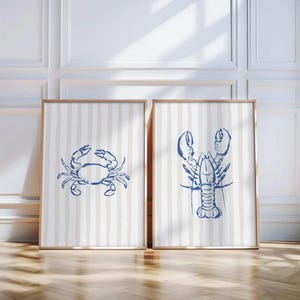 Set of 2 Coastal Wall Art Prints | Coastal Art Prints Digital Download ...