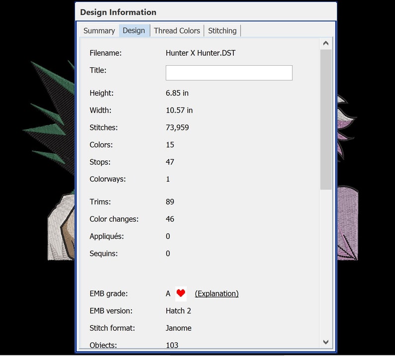 Animation Embroidery - Etsy