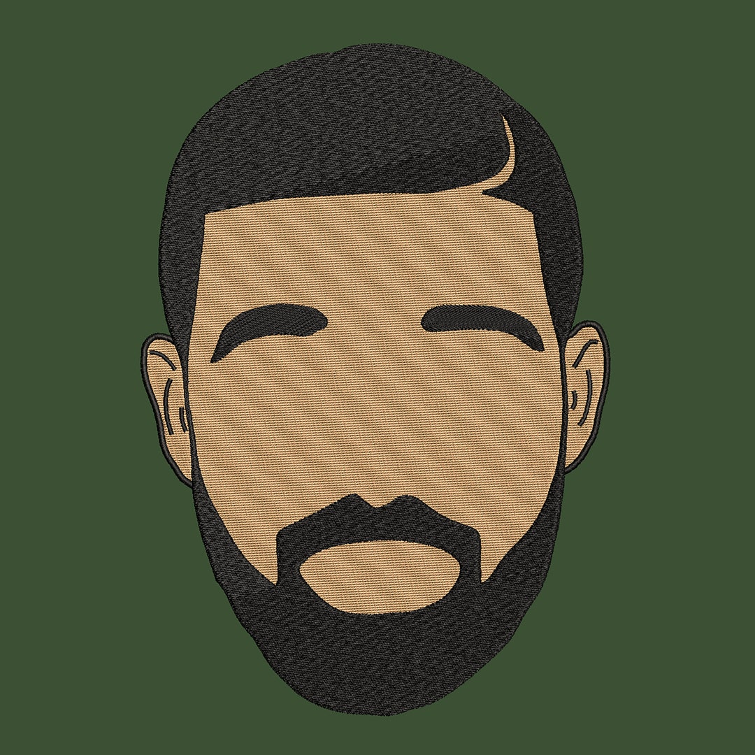 Drake Embroidery Design - Etsy