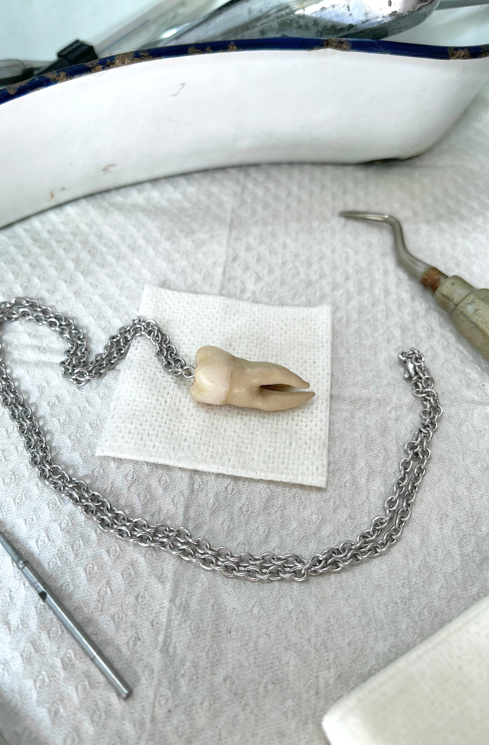 Human Tooth Pendant Necklace - Etsy