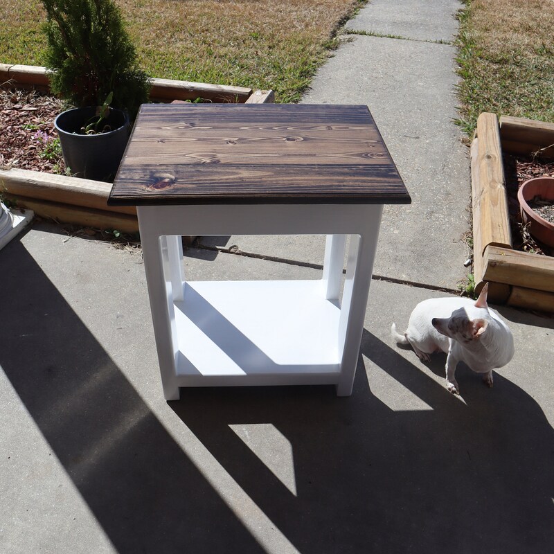 Farmhouse End Table - Etsy