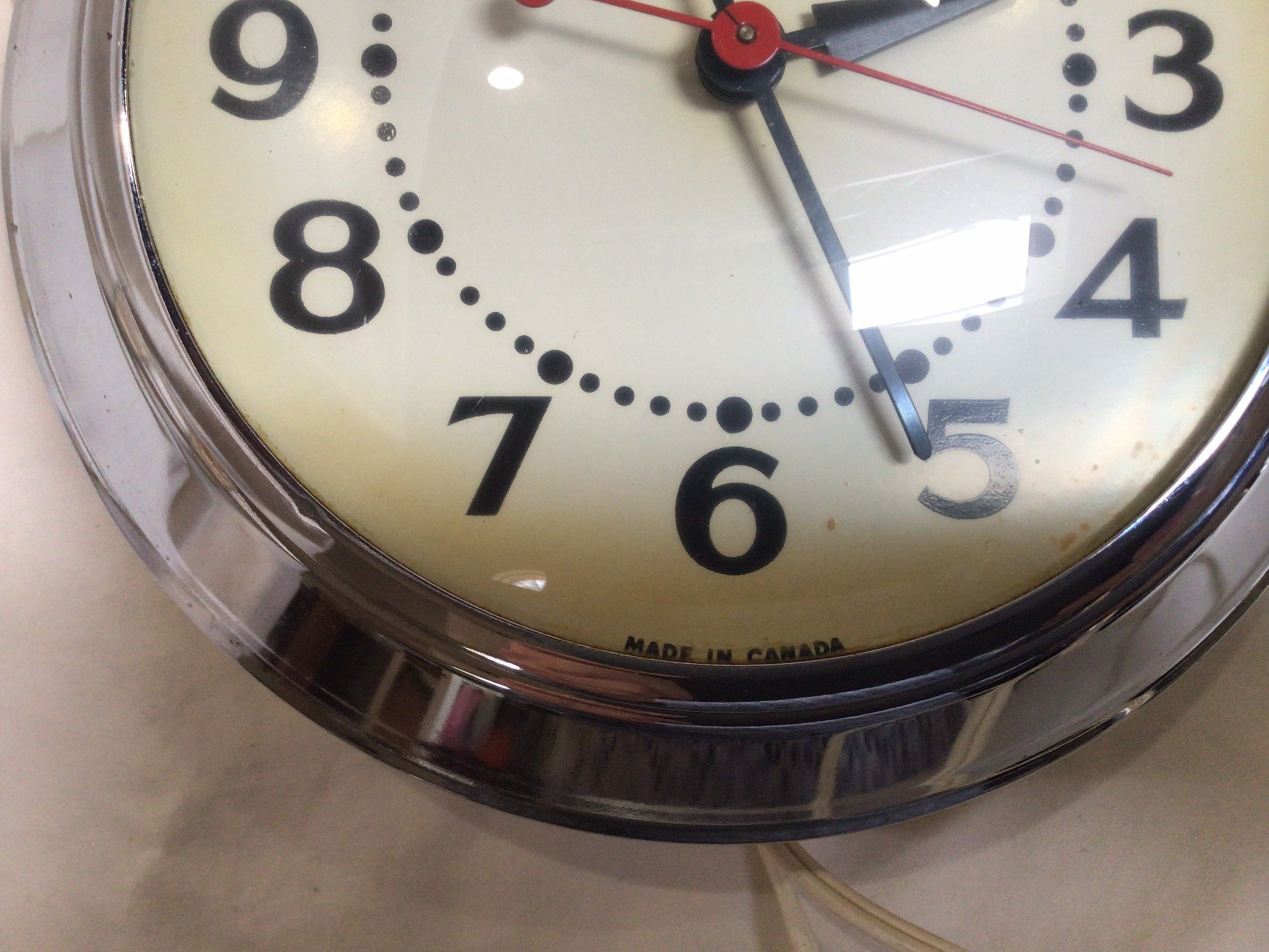 Vintage Retro Electric Chrome Kitchen Clock C.1950’s - Etsy