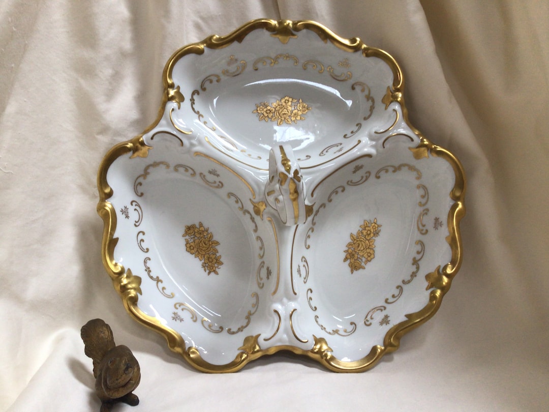 Reichenbach Made in Germany Fine China Tri-serving Dish - Etsy