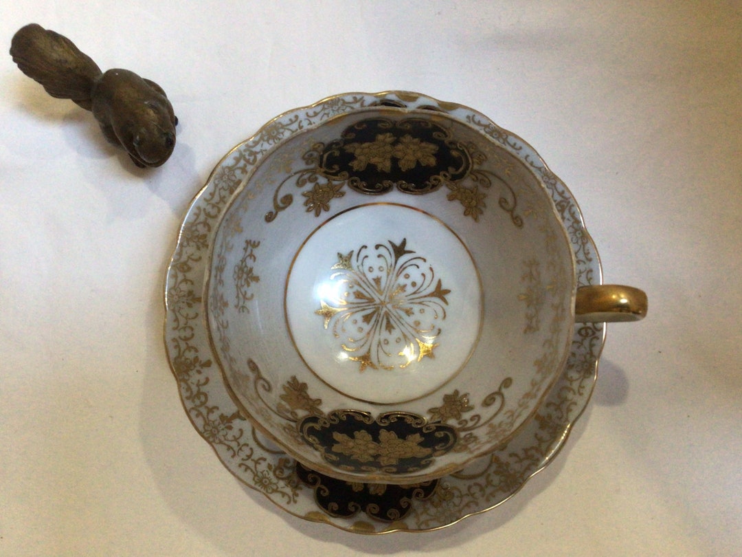 Vintage Shafford Egg Shell Porcelain Teacup/saucer - Etsy