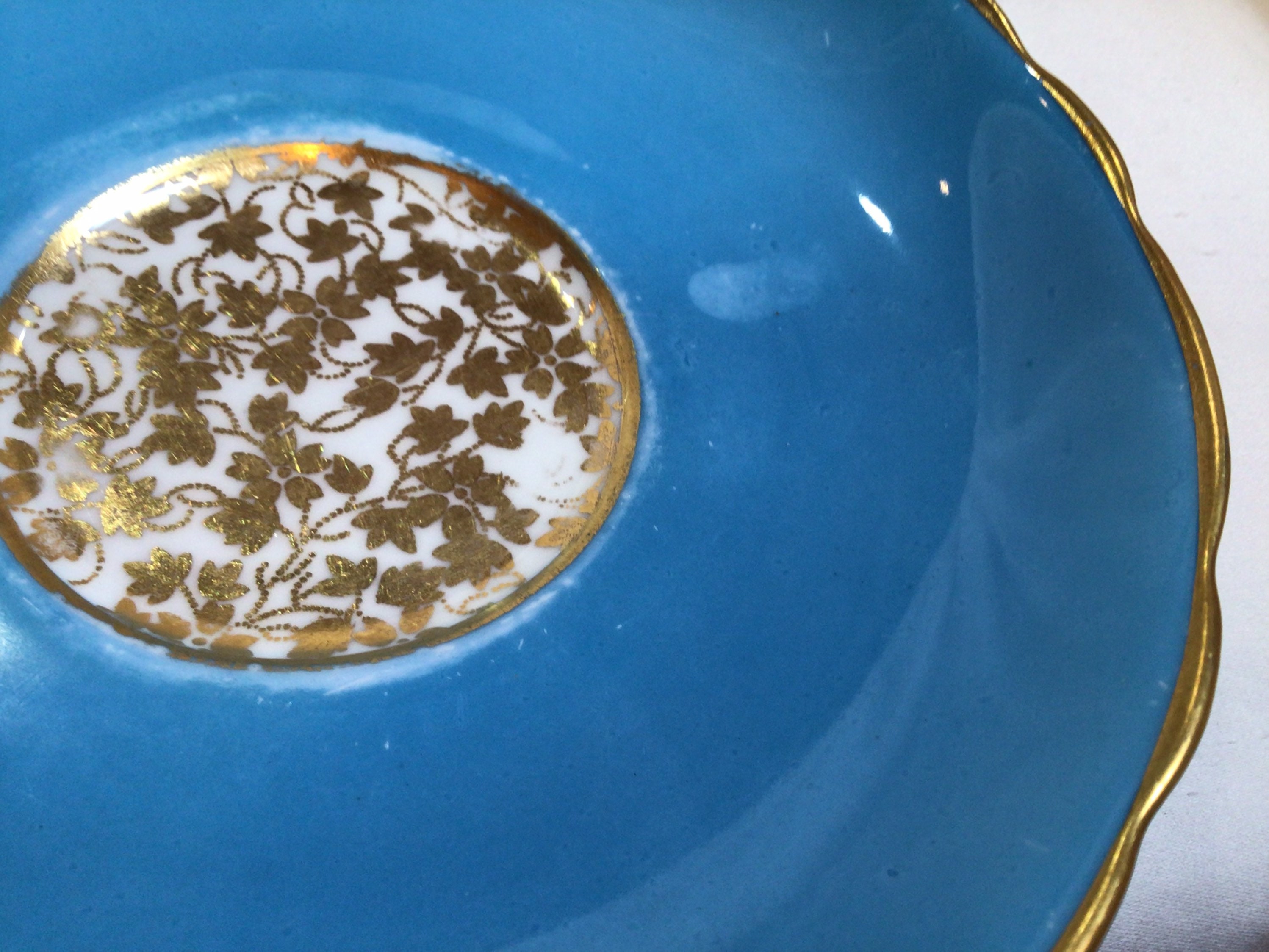 Hammersley Vintage Electric Blue Teacup/saucer - Etsy