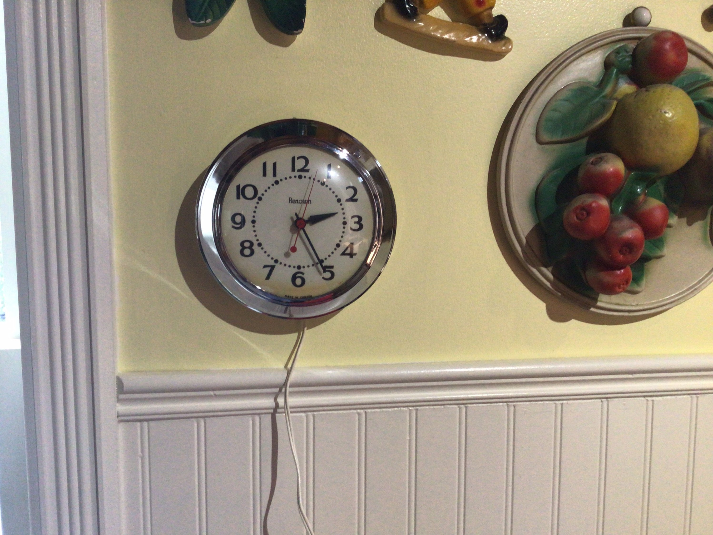 Vintage Retro Electric Chrome Kitchen Clock C.1950’s - Etsy