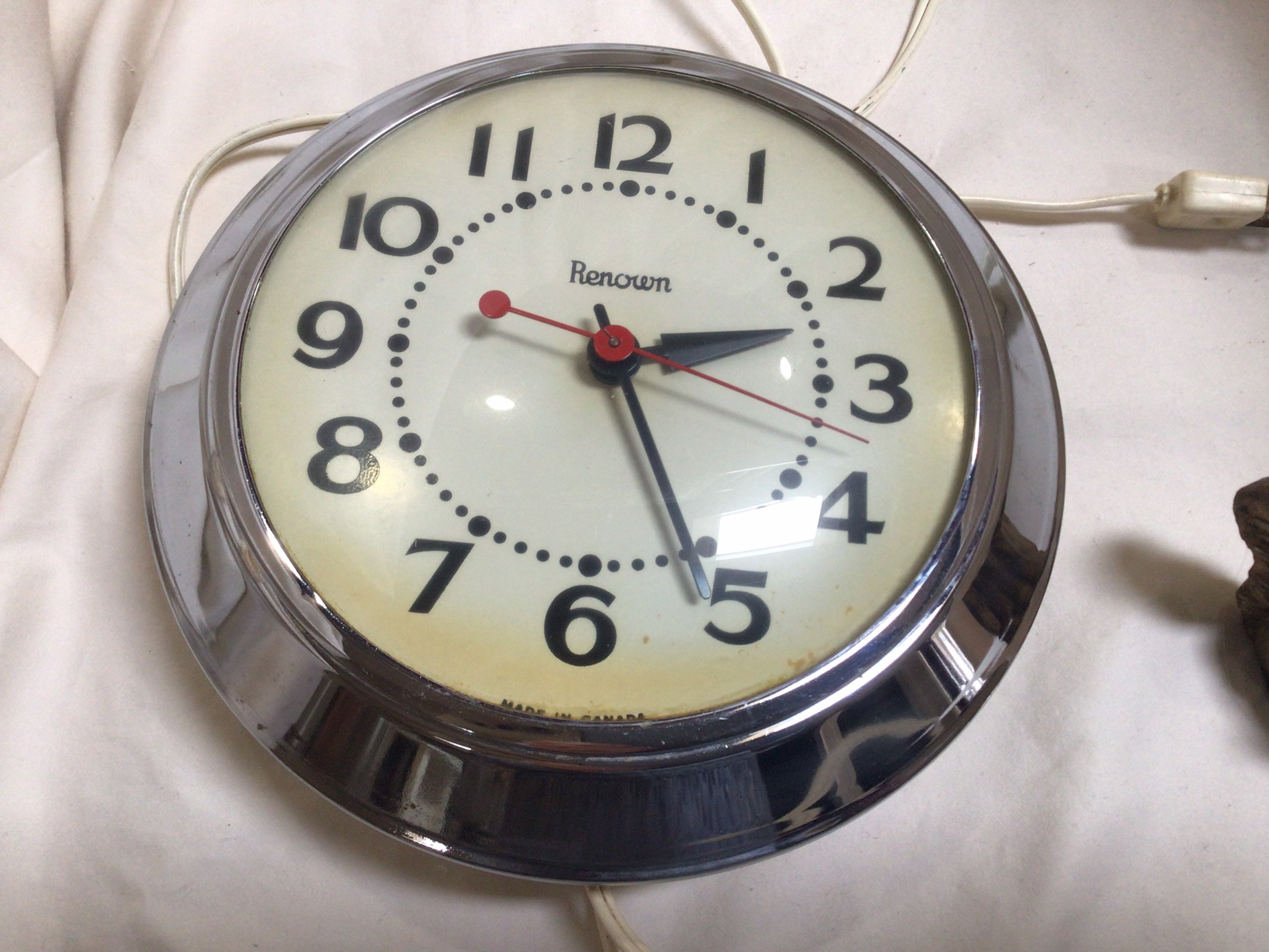 Vintage Retro Electric Chrome Kitchen Clock C.1950’s - Etsy