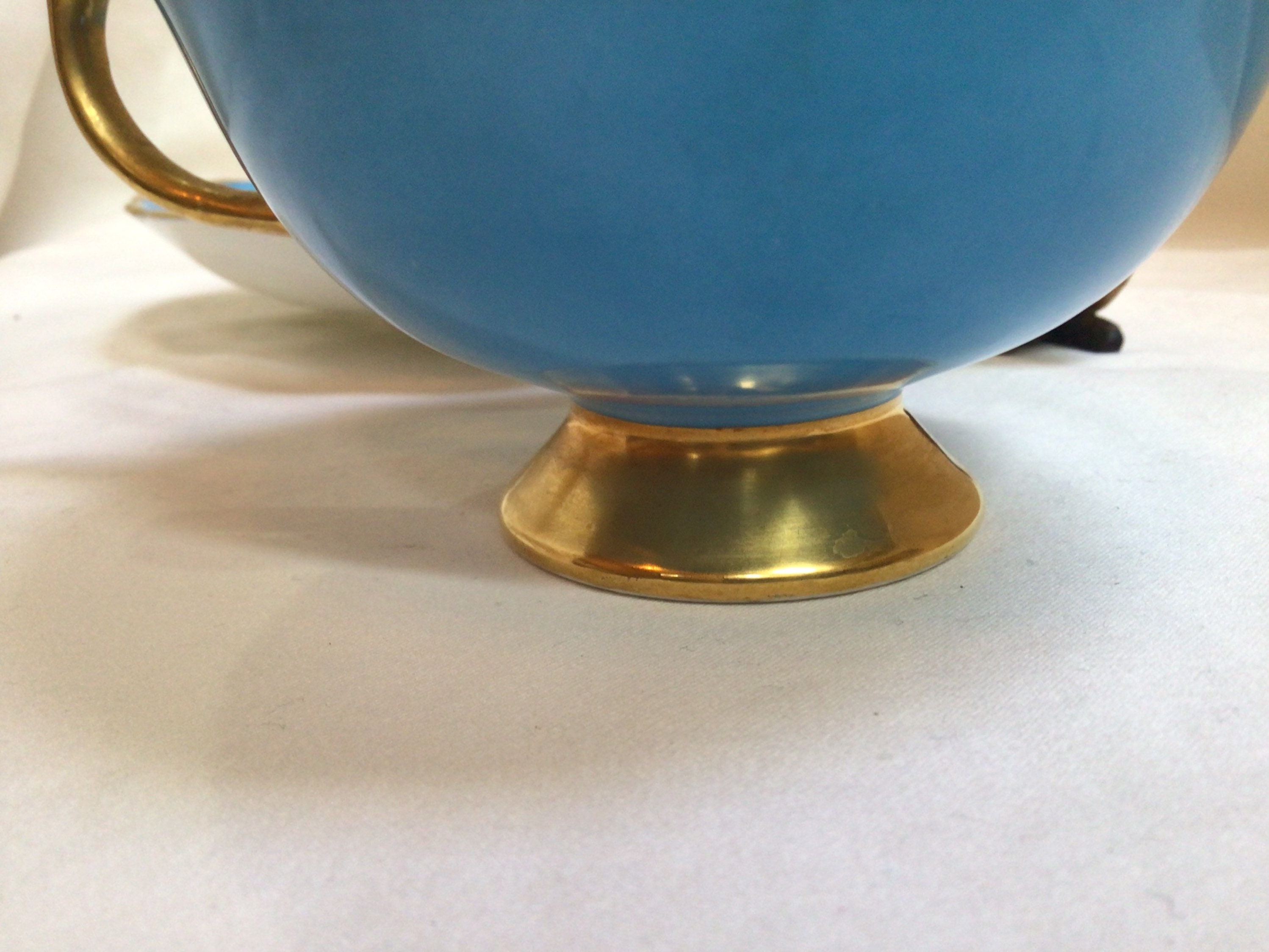 Hammersley Vintage Electric Blue Teacup/saucer - Etsy
