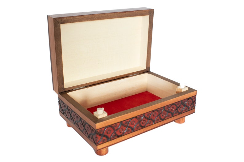 Handmade Wooden Secret Box/ Wooden Puzzle Box/ Trick Box/ Keepsake Box ...