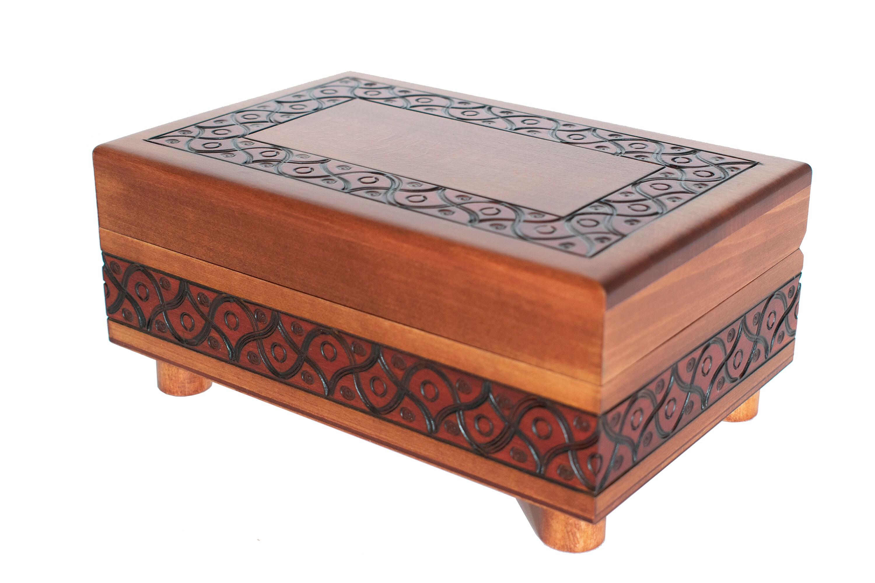 Handmade Wooden Secret Box/ Wooden Puzzle Box/ Trick Box/ Keepsake Box ...