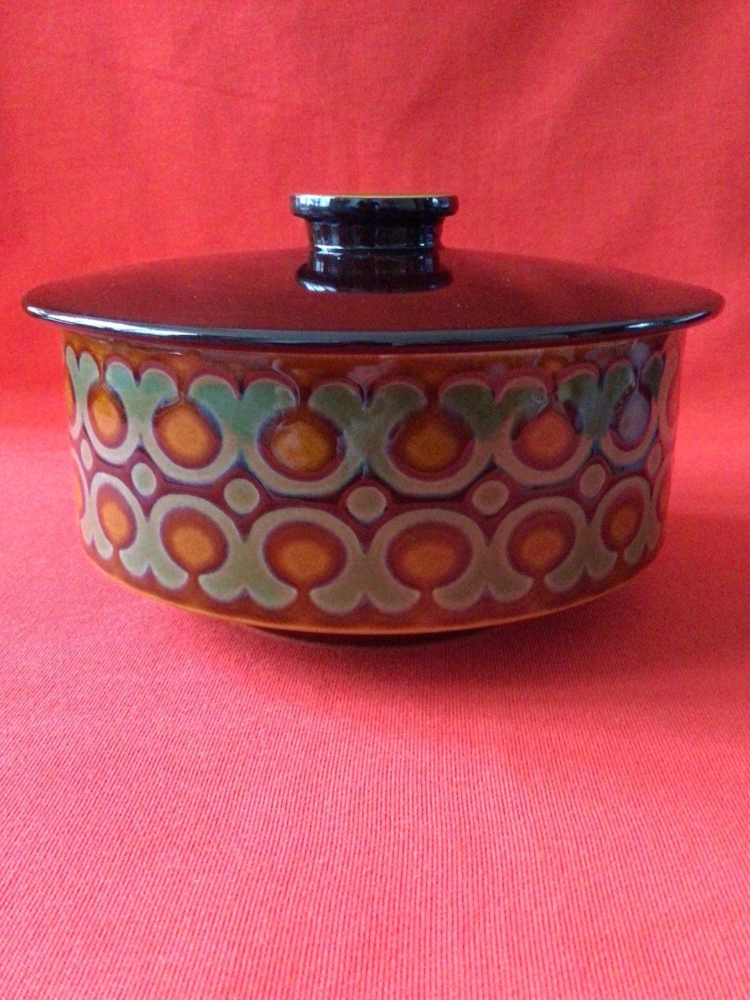 Hornsea Pottery bronte Pattern Vintage Ceramic Lidded Serving Dish ...
