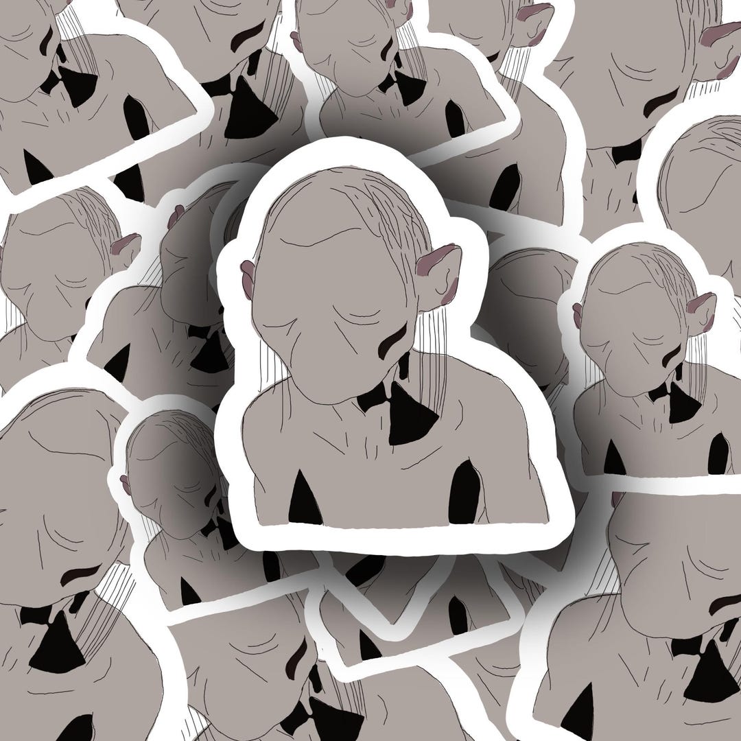 Sméagol Sticker, Gollum Sticker, LOTR, Nerd Gift, Kindle Sticker, Vinyl ...