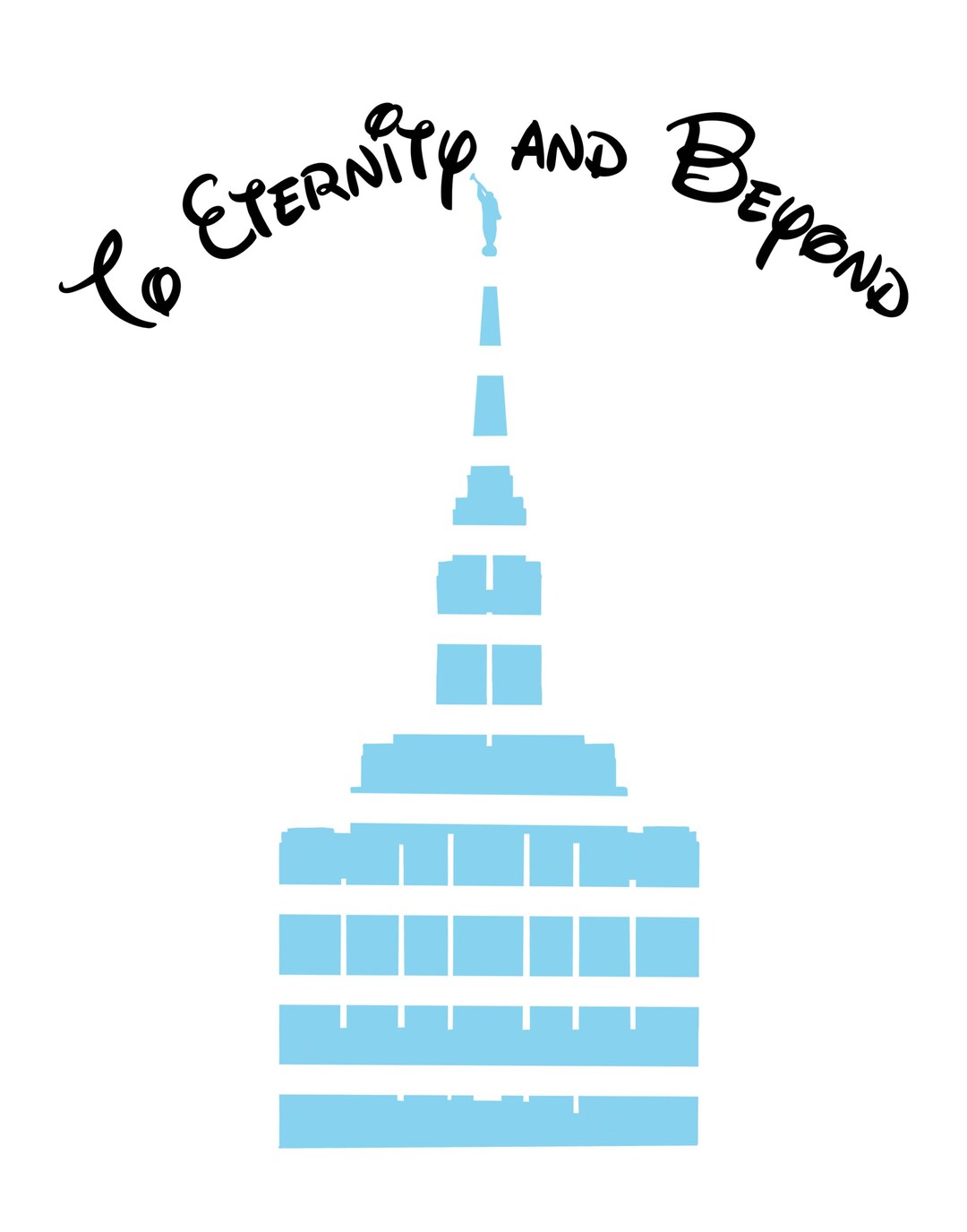 Disnerd Temple Print, to Eternity and Beyond, LDS Temples, Religious ...
