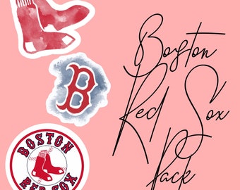 Boston Red Sox Stickers - Etsy