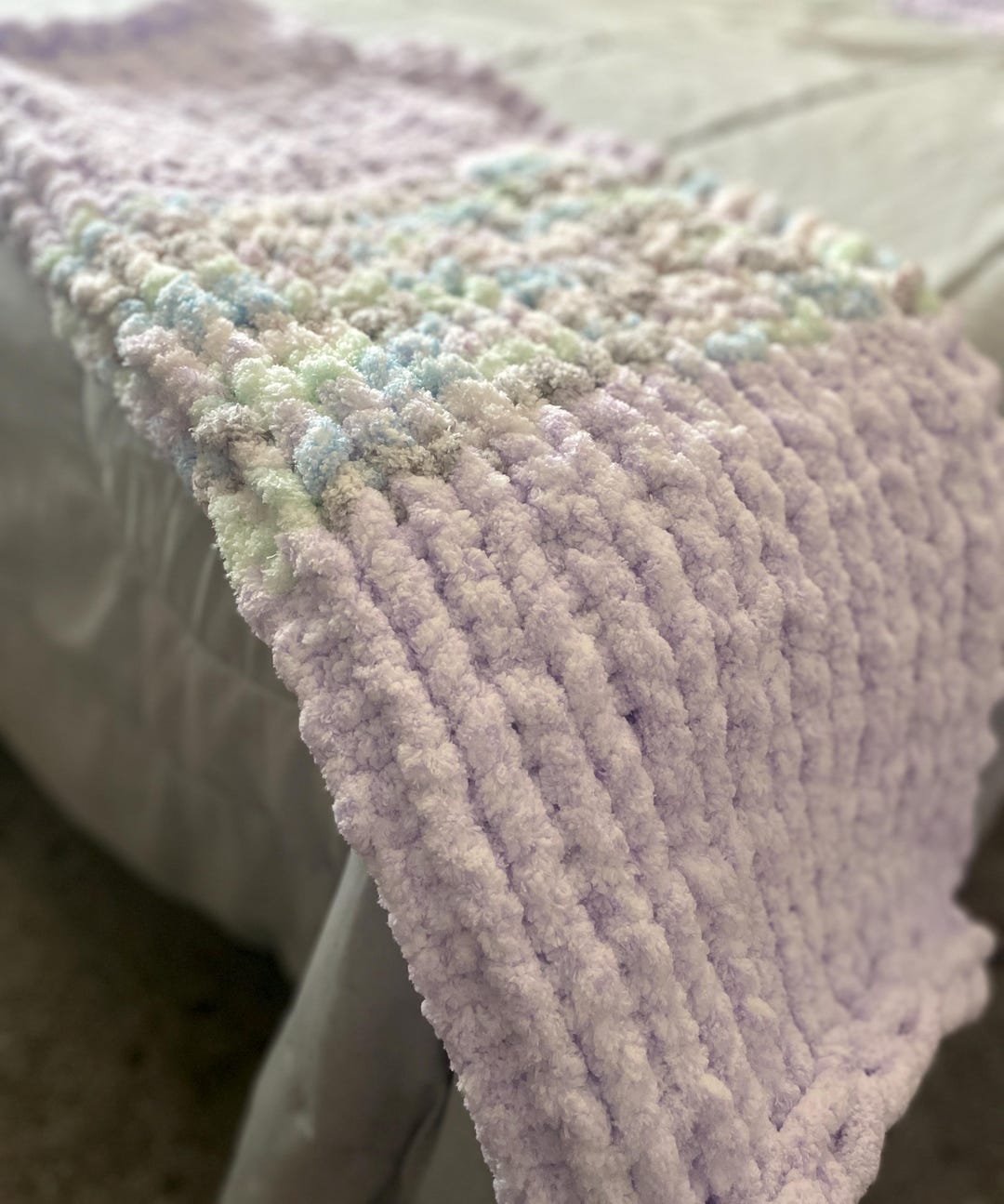 Snuggles & Cuddles Chunky Baby Blanket | Hand Knit Blanket | Soft Baby ...