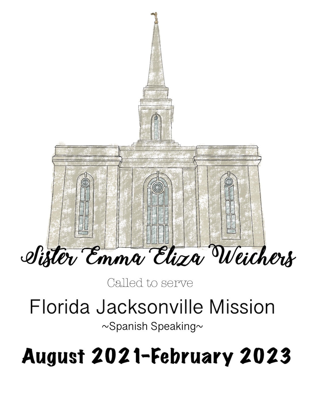 Custom Missionary Calling Print, Digital Download, LDS Missionary Art ...