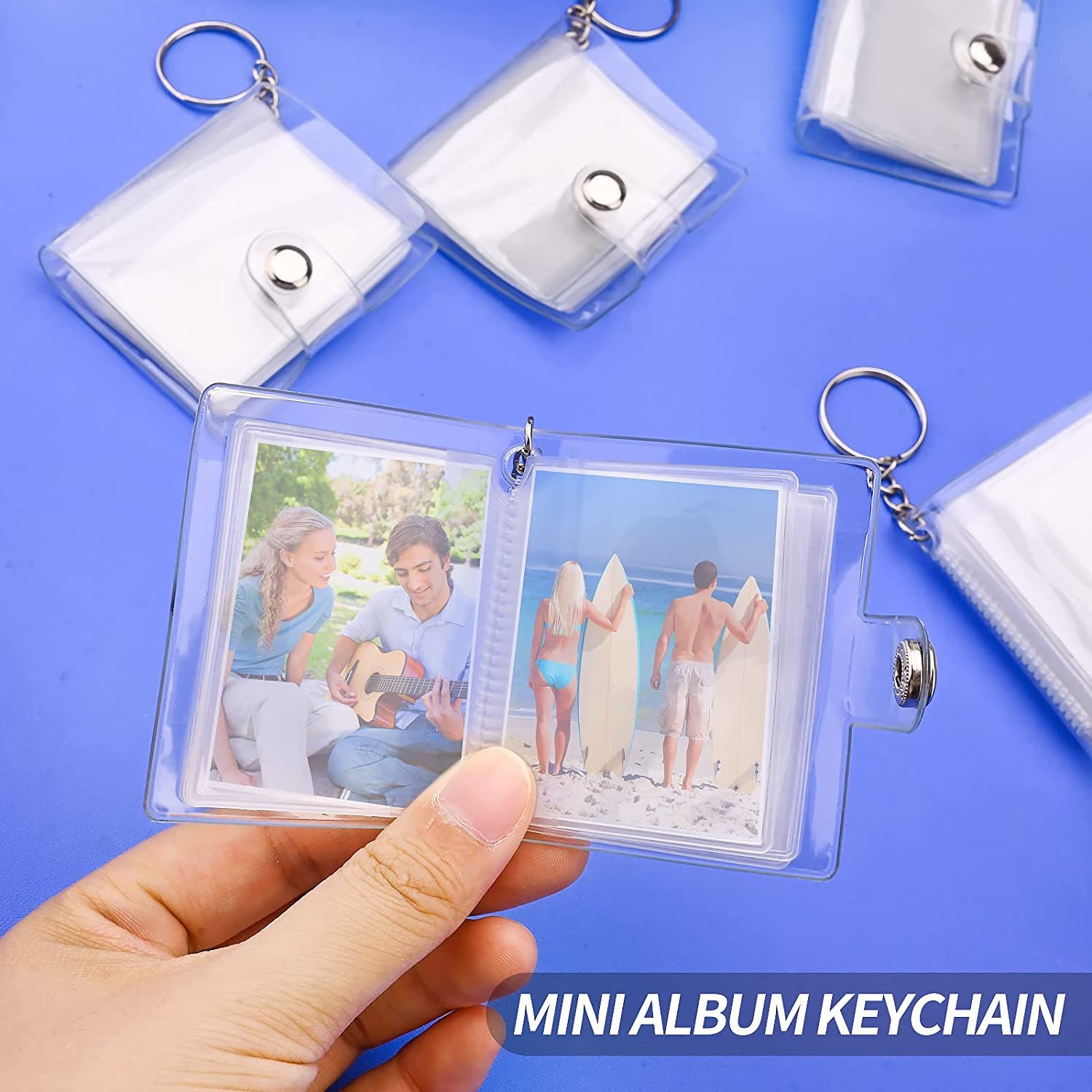 Personalised Mini Photo Album Keyring, Photo Keyring With Photos - Etsy UK