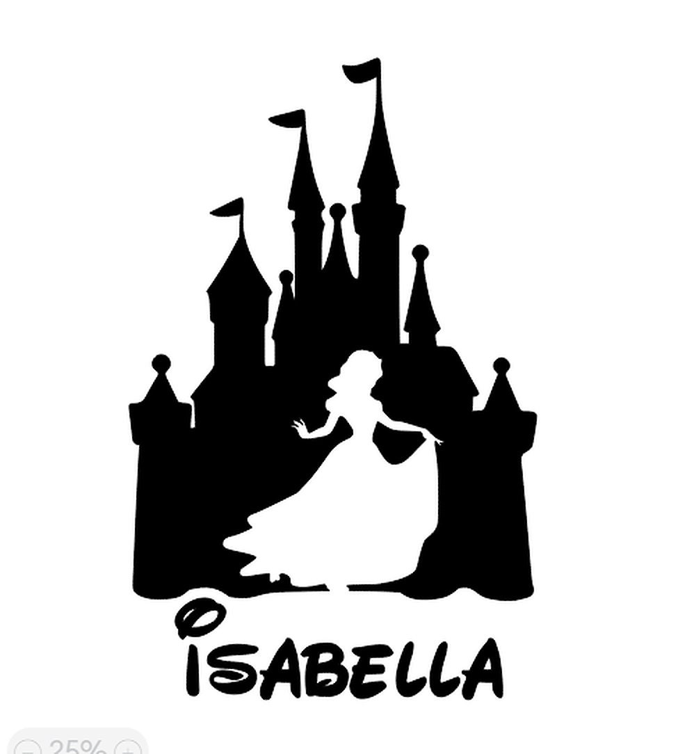 Princess Vinyl Sticker, Decal Bedroom Sticker With Name for Wall or ...