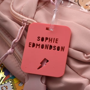 Personalised Book Bag Name Tag, School Bag Name Tag - Etsy