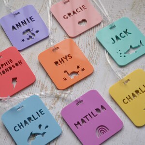 Personalised Book Bag Name Tag, School Bag Name Tag - Etsy