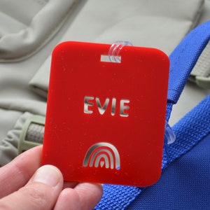 Personalised Book Bag Name Tag, School Bag Name Tag - Etsy