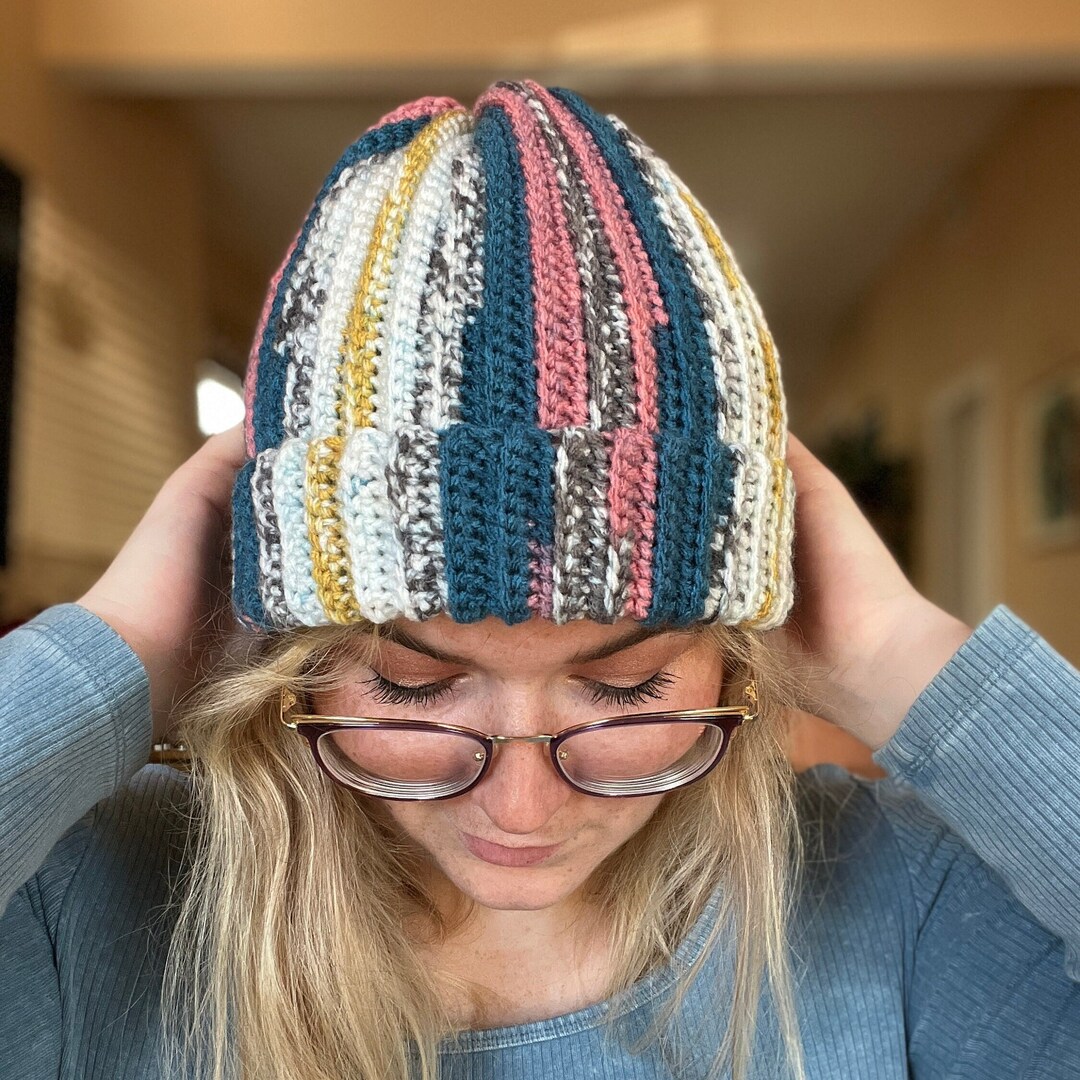 Adult Winter Hat | Multi-colored Hat | Beanies | Crochet Hat | Ready to ...