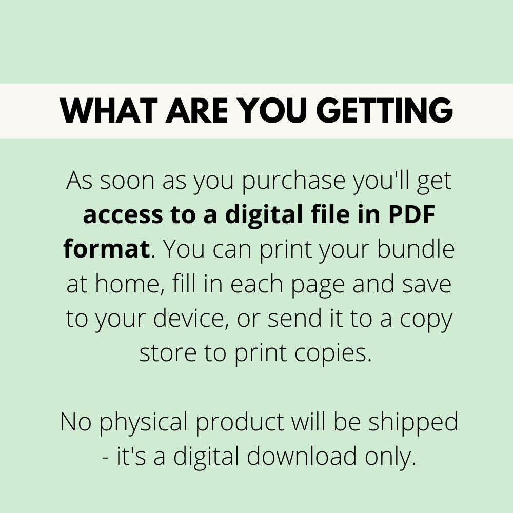 FILLABLE, Golf Printable Bundle, Golf Stat Tracker, Blank Journal Entry ...