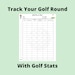 Golf Printable, Bundle, Golf Stat Tracker, Blank Journal Entry, Post ...