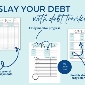 Digital Download Budget Planner, Budget Planner, Debt Tracker, Debt ...