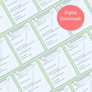 Golf Printable, Post-round Questionnaire, FILLABLE, Golf Stats, Blank ...