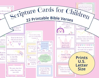 Printable Scripture Cards| Bible Verses for Tweens and Teens ...