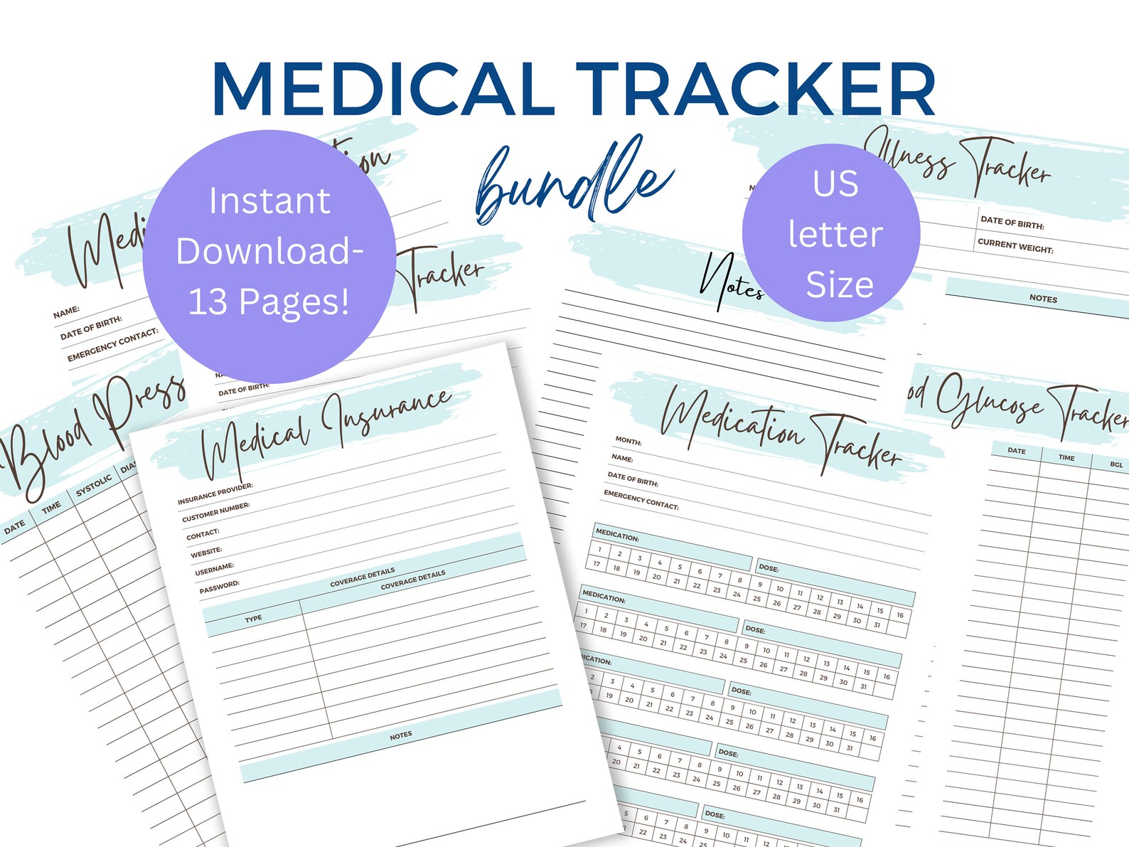 Medical Planner, Medication Tracker, Medication Tracker Printable ...