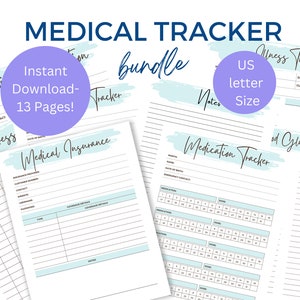 Medical Planner, Medication Tracker, Medication Tracker Printable ...