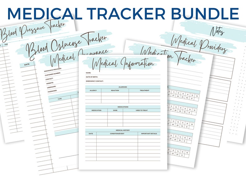 Medical Planner, Medication Tracker, Medication Tracker Printable ...