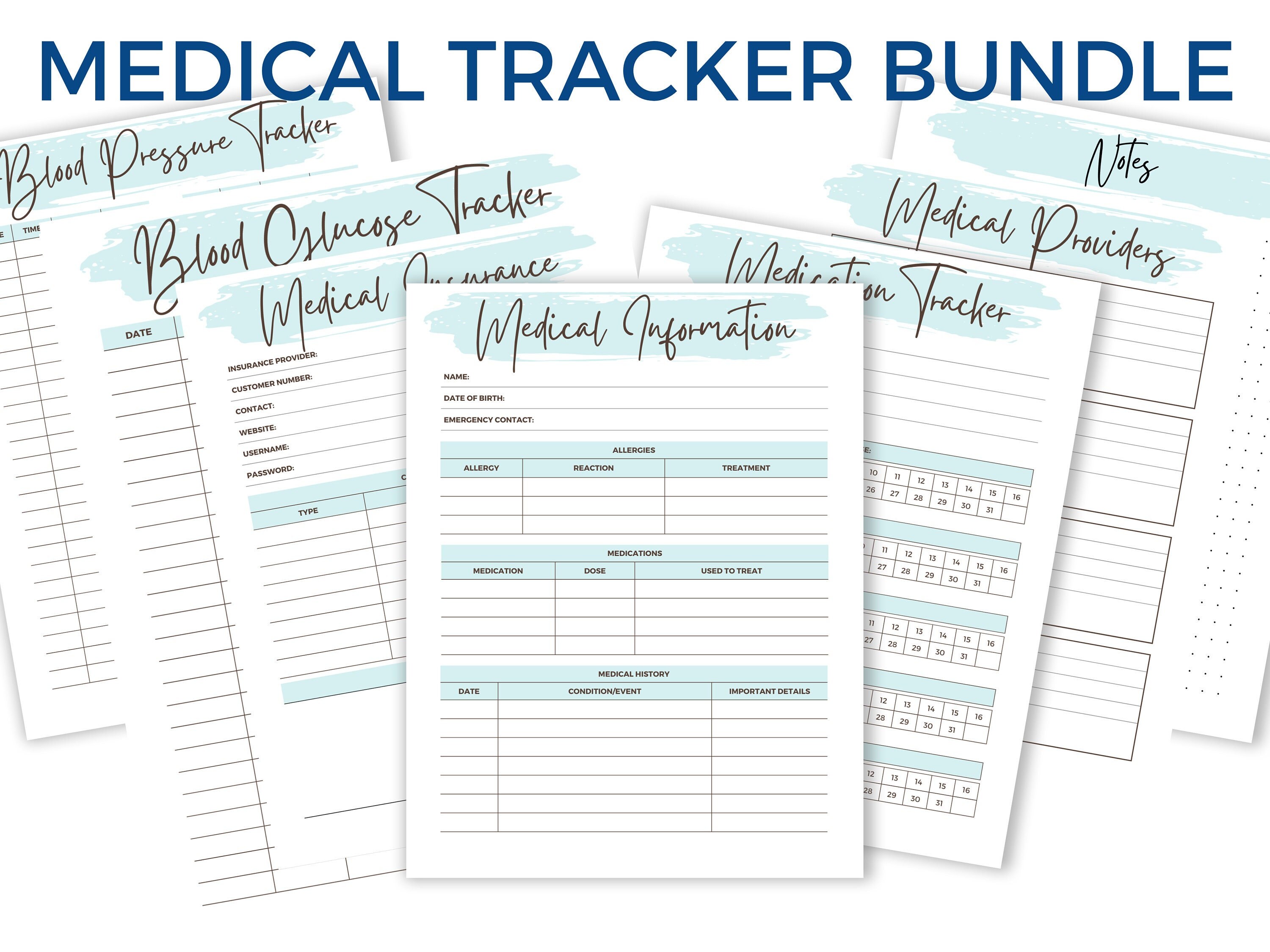 Medical Planner, Medication Tracker, Medication Tracker Printable ...