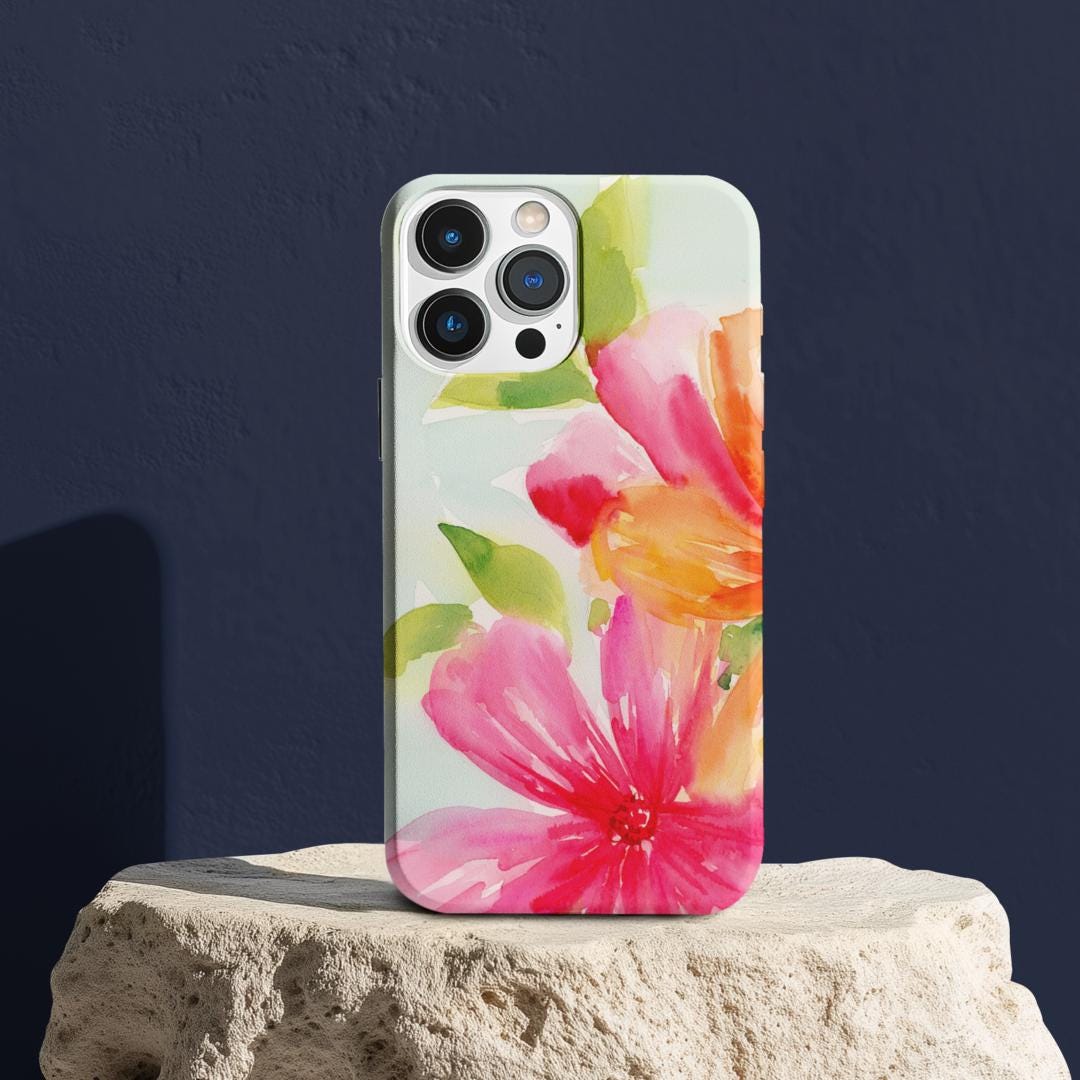 Floral Watercolor Magnetic Tough Cases, Unique Gift, Colorful Phone ...